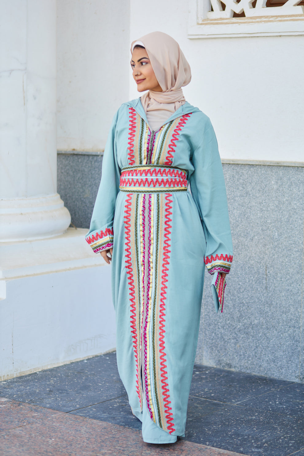 Tanja Kaftan in Turquoise – Kaftanegypt